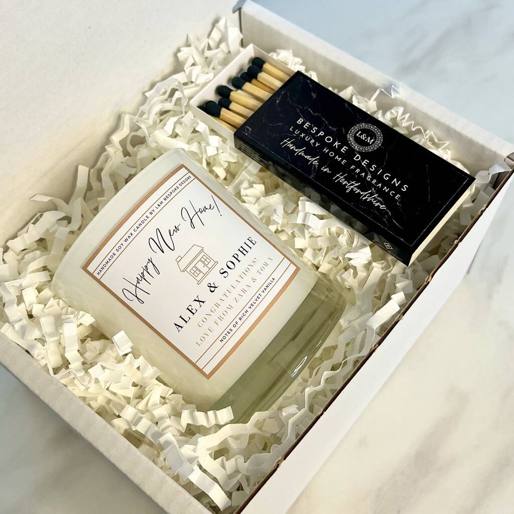 New Home Gift Set | New Home Candle And Matches Set By L&M Bespoke ...