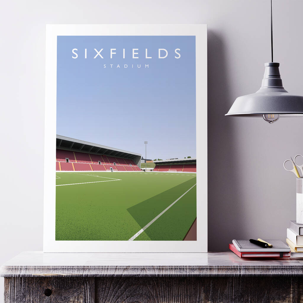Northampton Town Sixfields Stadium Poster By Matthew J I Wood Design ...