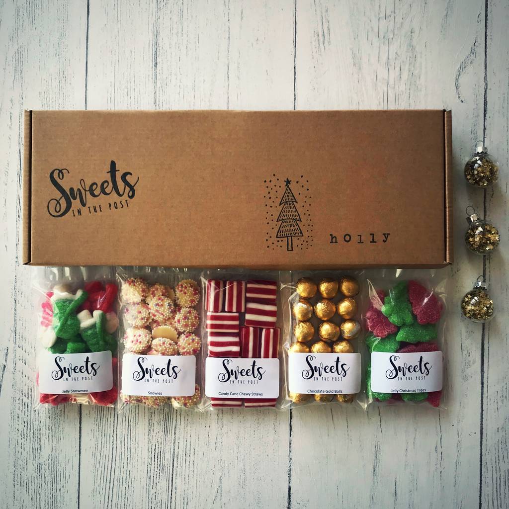 Personalised Christmas Tree Letterbox Sweets Box By Sweets In The Post ...