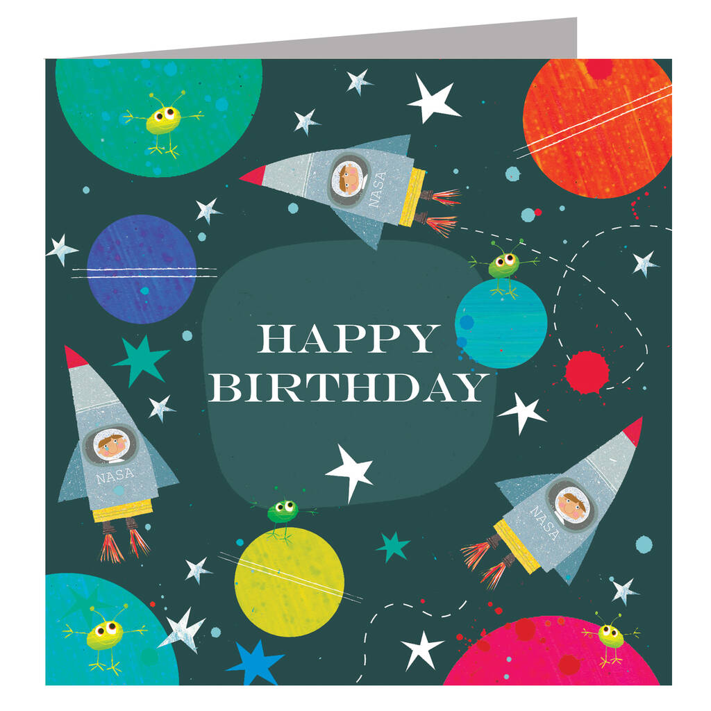 Space Card By Kali Stileman Publishing | notonthehighstreet.com