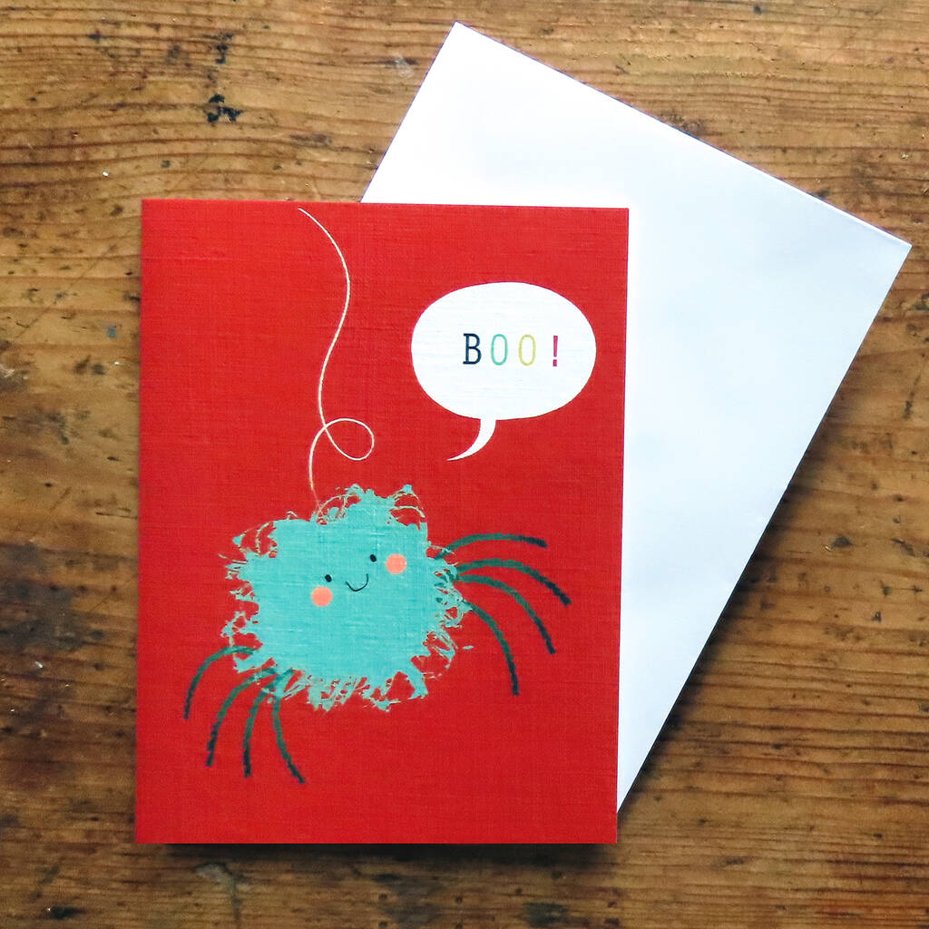 Mini Spider Boo Card By Kali Stileman Publishing
