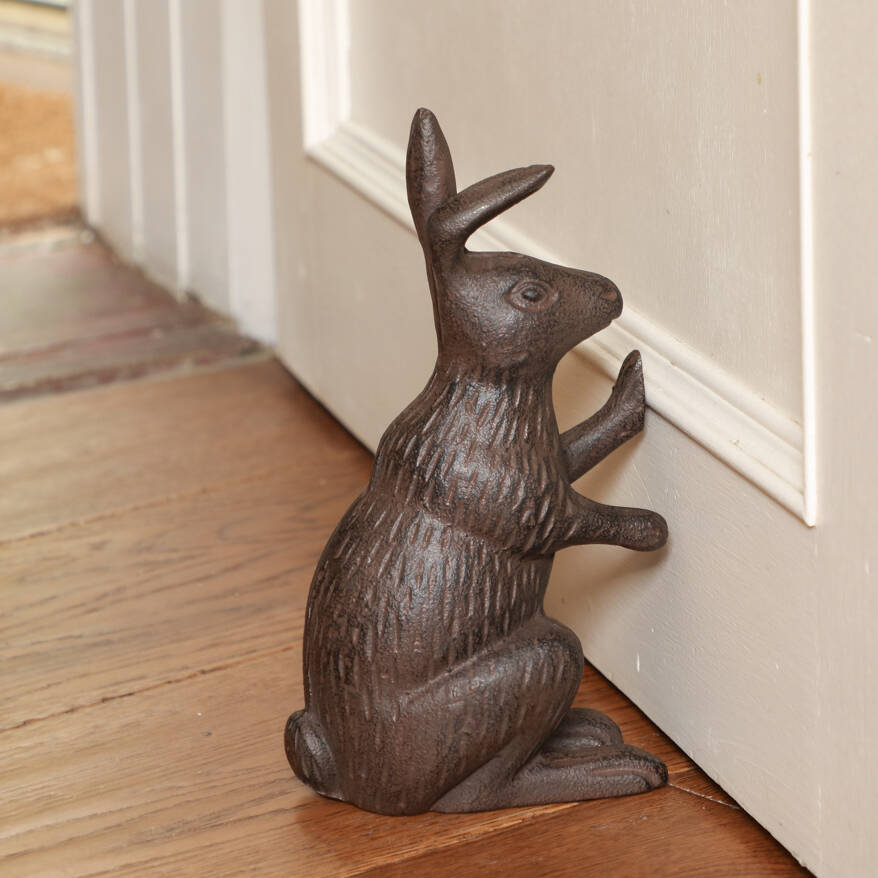 Bramble The Rabbit Door Stop By Dibor | notonthehighstreet.com