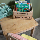 Personalised Wooden Crate Book Box By Two Stories Gifts ...