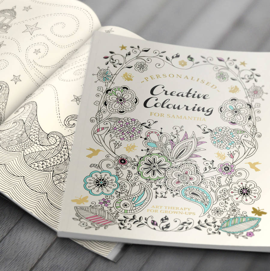 personalised creative colouring book by letteroom | notonthehighstreet.com
