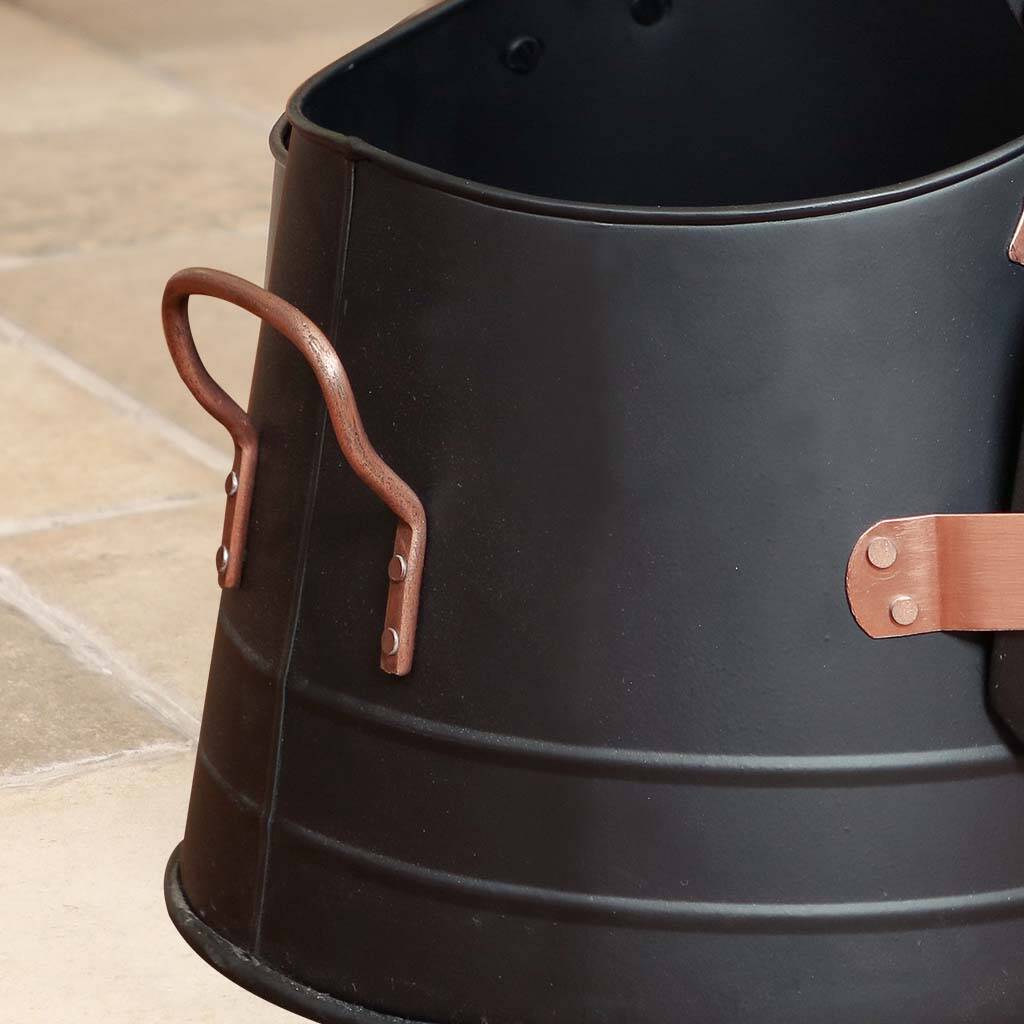 Copper Fireside Fuel Bucket With Shovel By Dibor | notonthehighstreet.com