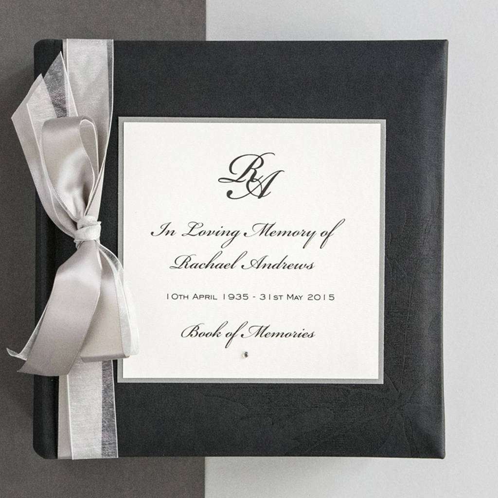 in loving memory photo album by 2by2 creative | notonthehighstreet.com