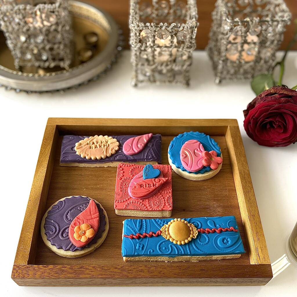 Happy Rakhi Personalised Cookies By La Di Da Sweet Treats ...