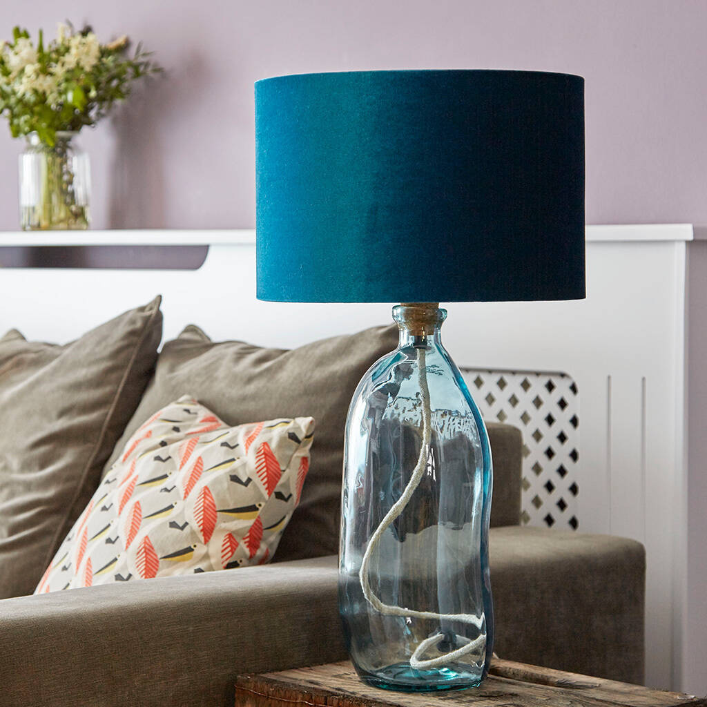 simplicity glass lamp base by the recycled glassware co ...