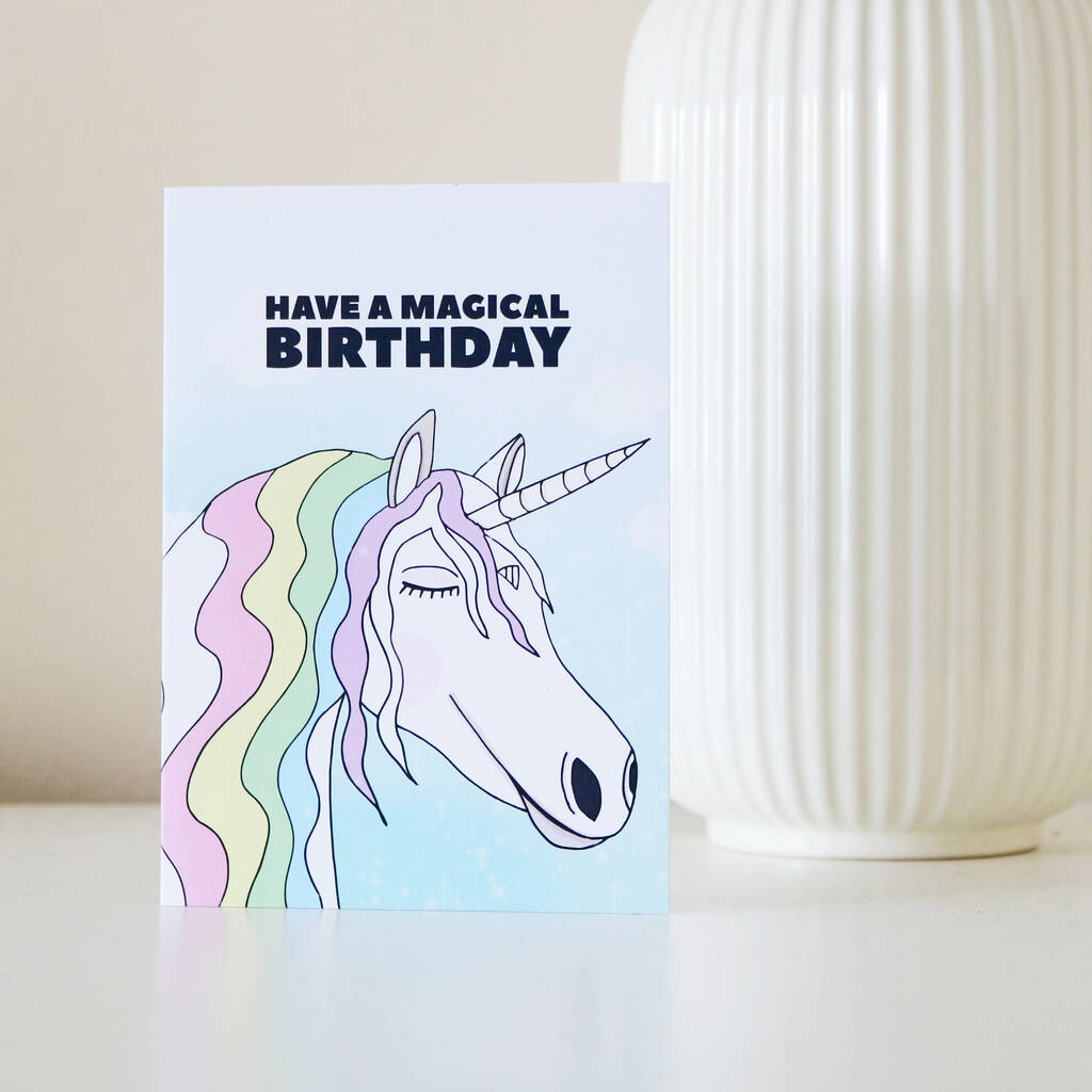 Unicorn Birthday Card By Pearl Ivy | notonthehighstreet.com