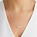 Delicate Silver Rose Or Gold Pearl Cluster Necklace By Lily & Roo ...