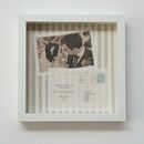 Personalised Linen Anniversary Fabric Postcard By Little Foundry ...