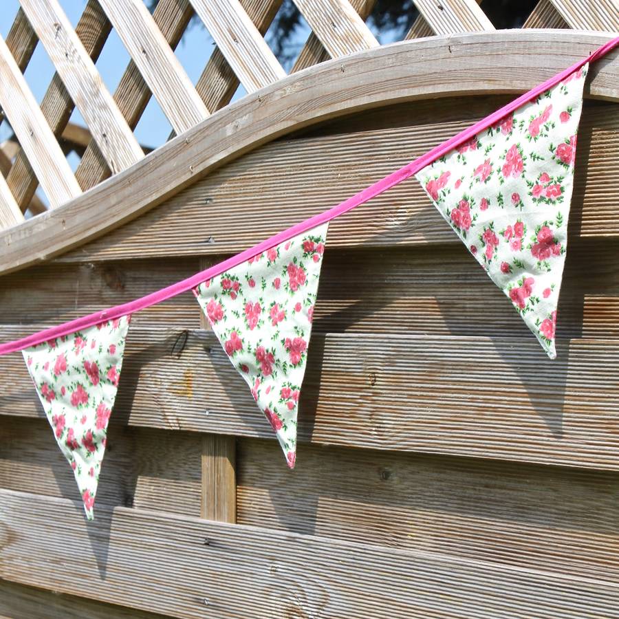 vintage floral bunting by chapel cards | notonthehighstreet.com