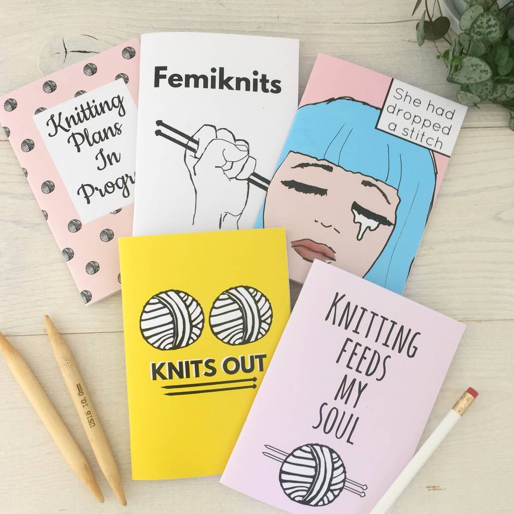 mini knitting notebooks by kelly connor designs | notonthehighstreet.com