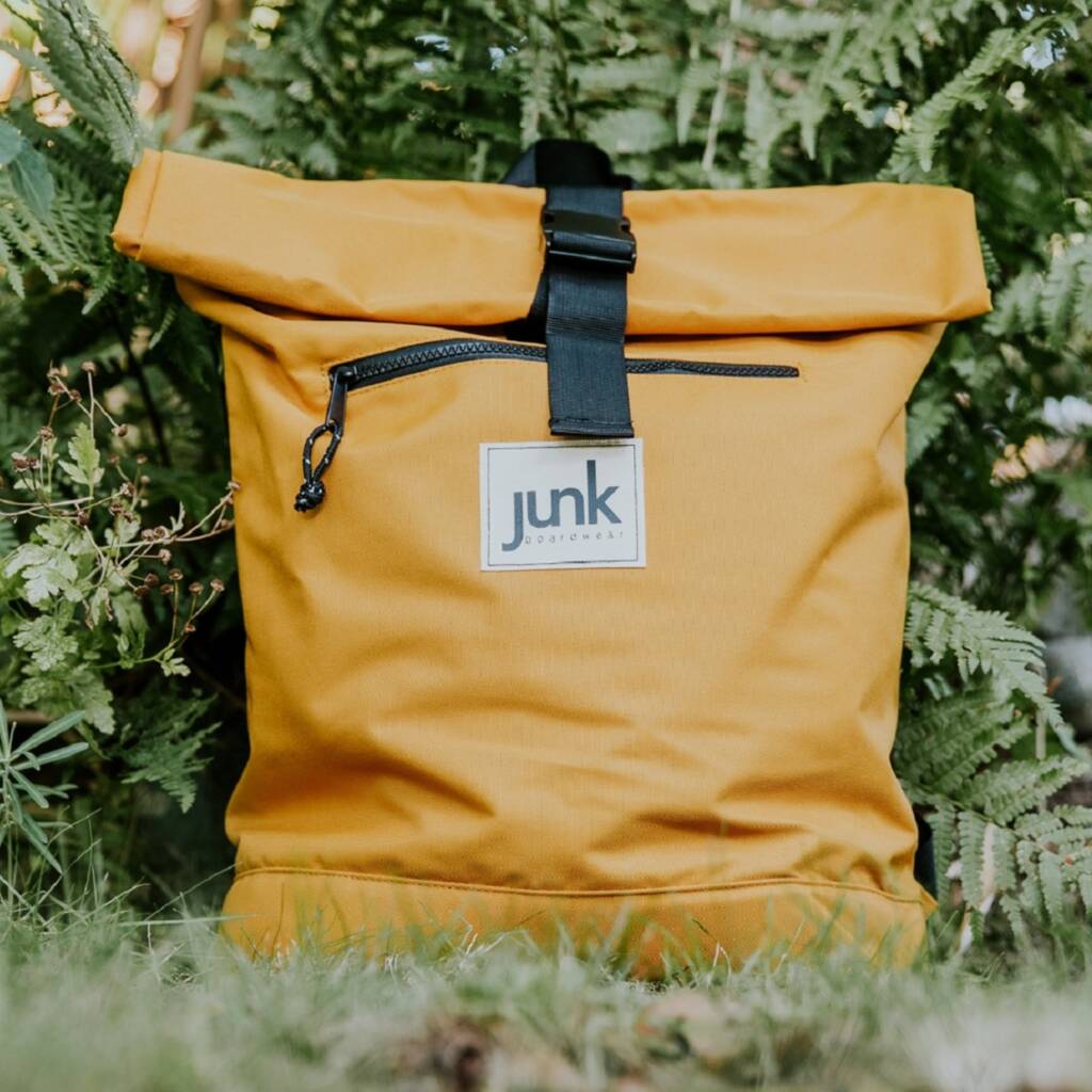 Recycled Roll Top Rucksack By Junkbox Apparel | notonthehighstreet.com