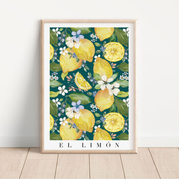 El Limón Art Print By Ellie Mae Designs