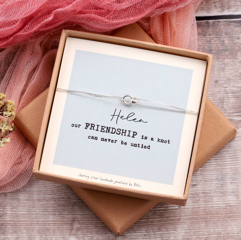 Friendship Knot Bracelet By attic | notonthehighstreet.com