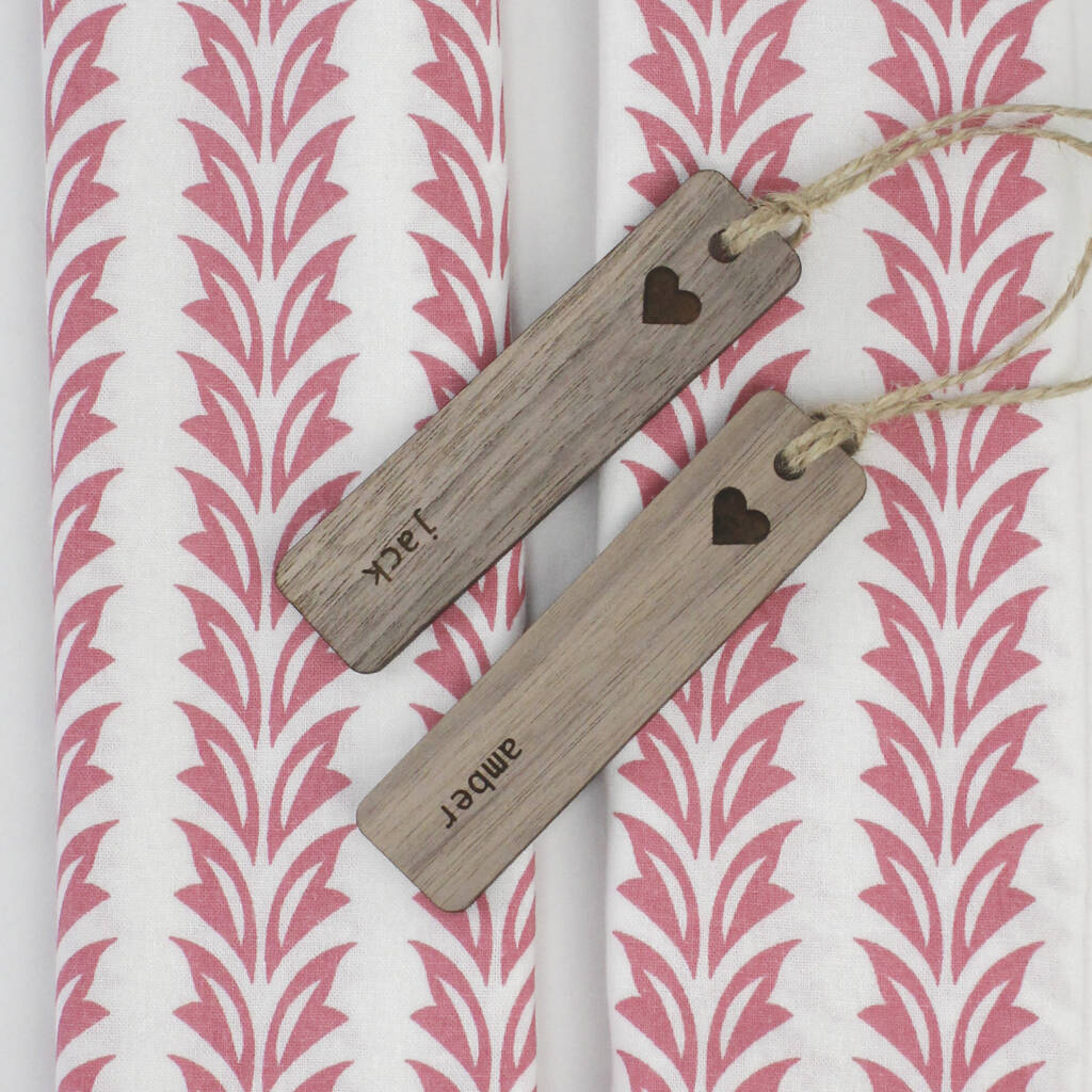 Personalised Wooden Name Tags – Elegant Handcrafted Table And Gift ...