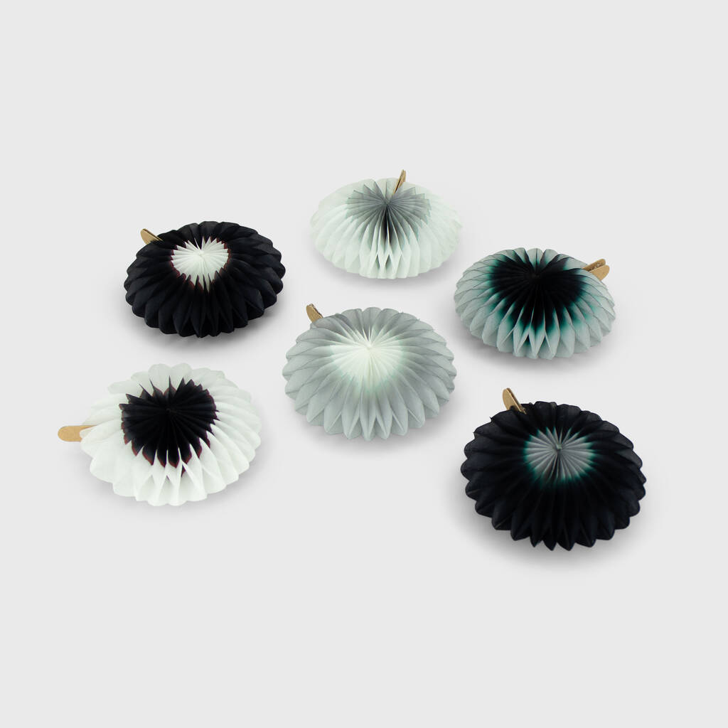 Mini Paper Fan Decoration Set By The Conscious | notonthehighstreet.com