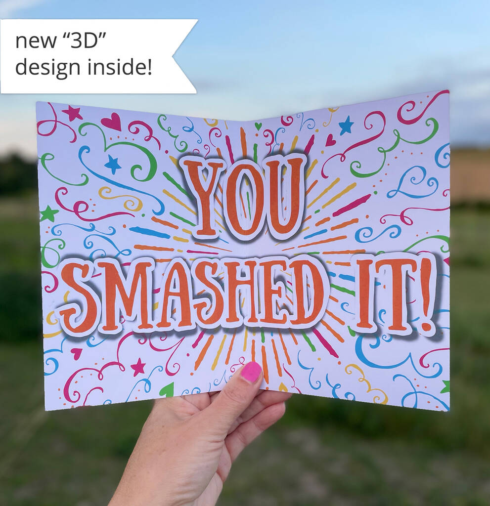 Surprise Inside Personalised Congratulations Card By Lunella ...