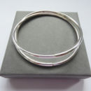 Double Silver Bangle By Alisonbaxterjewellery | notonthehighstreet.com