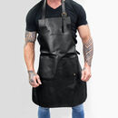 Personalised Cross Back Brown Full Grain Leather Apron By Mahi Leather ...