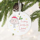Personalised Name Merry Christmas Tree Decoration C By Parsy Card Co ...