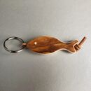 handmade maple wood fish key ring by nest | notonthehighstreet.com
