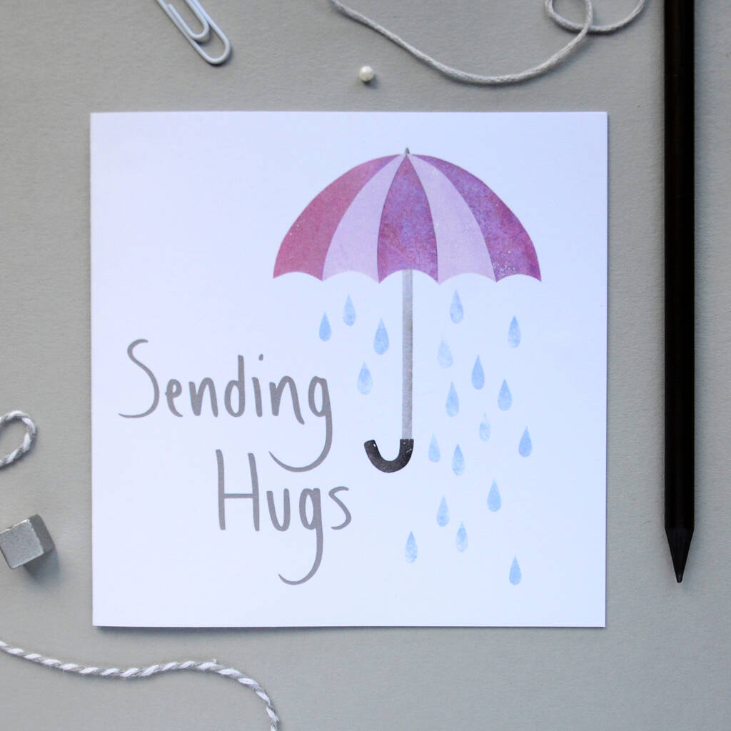 sending hugs get well soon card by fiona clabon illustration ...