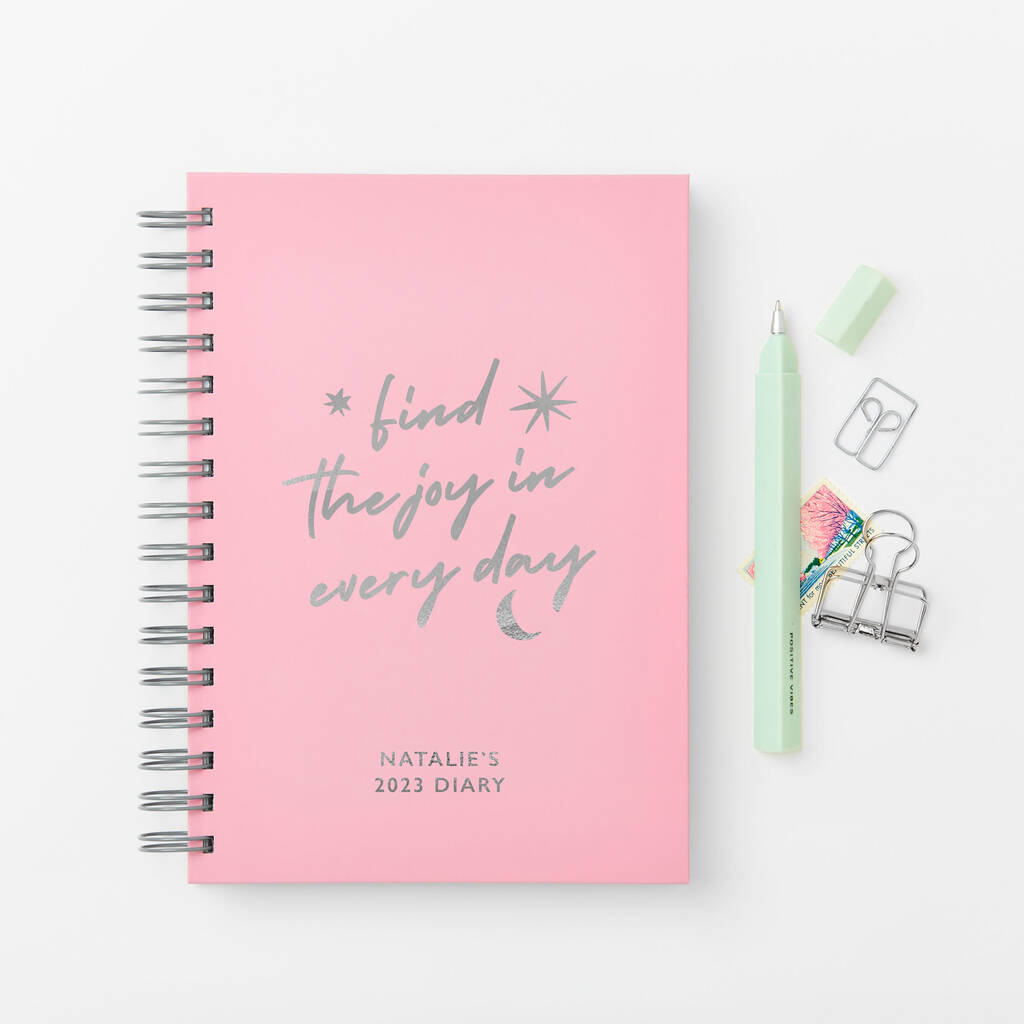 Personalised Joyful 2023 Diary By Martha Brook | notonthehighstreet.com