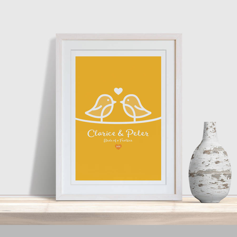 personalised wedding print gift by a is for alphabet ...