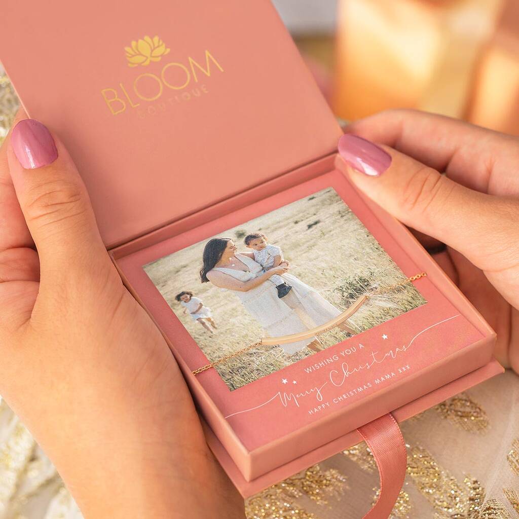 Skinny Bar Personalised Message Bracelet Gift Set By Bloom Boutique ...