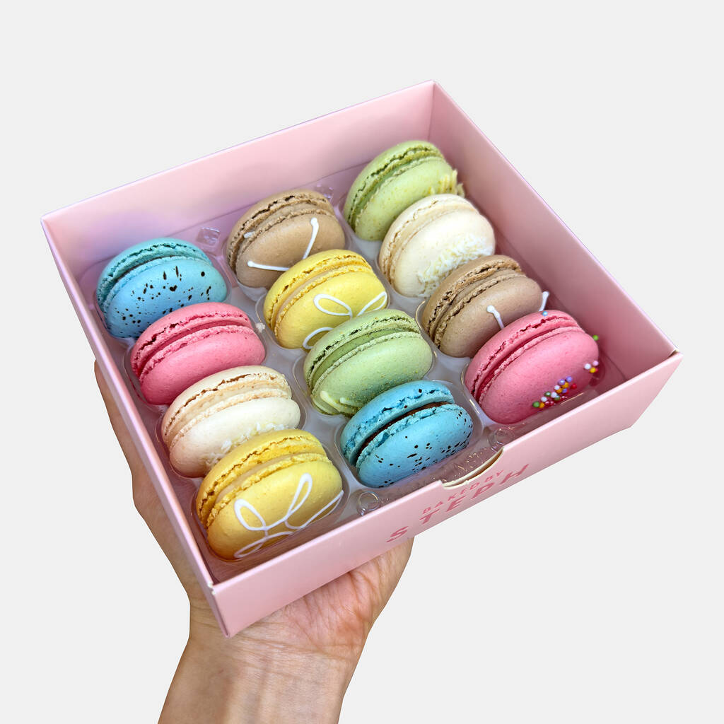 Easter Macarons Box Of Twelve By Baked by Steph