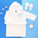 new born baby robe and slipper set by duncan stewart ...