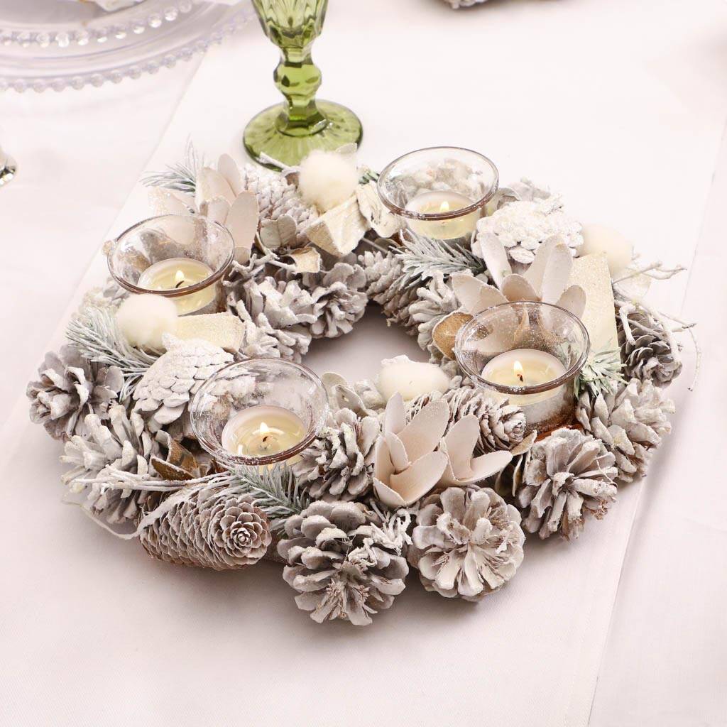 Large Snowdrop Deluxe Christmas Wreath By Dibor | notonthehighstreet.com