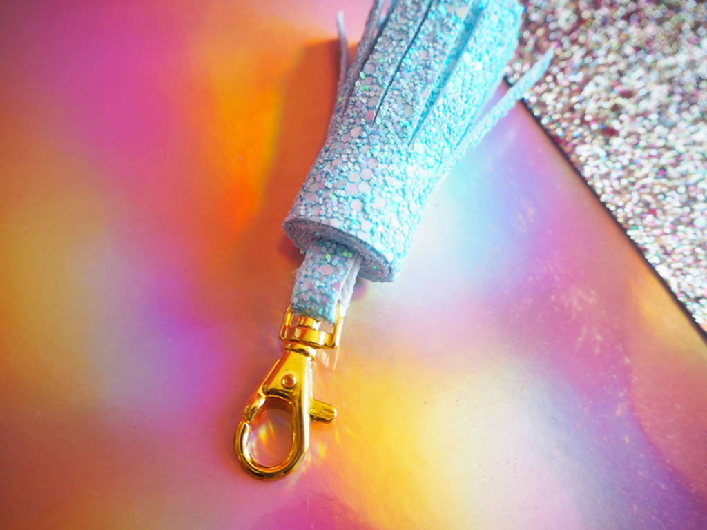 Glitter Tassel Keyring By Suki Sabur Designs | notonthehighstreet.com