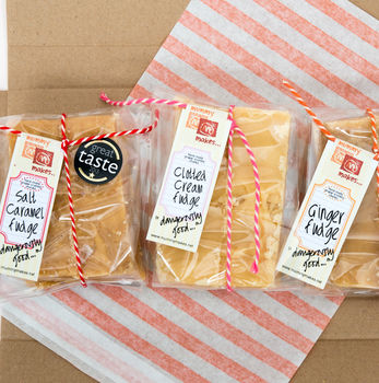 Pack Of Three Fudges By Mummy Makes Fudge | notonthehighstreet.com