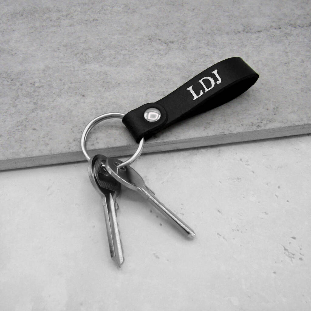 Handmade Personalised Loop Leather Keyring By PARKER&CO ...