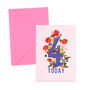 Four Today Floral Card By Studio Noodles | notonthehighstreet.com