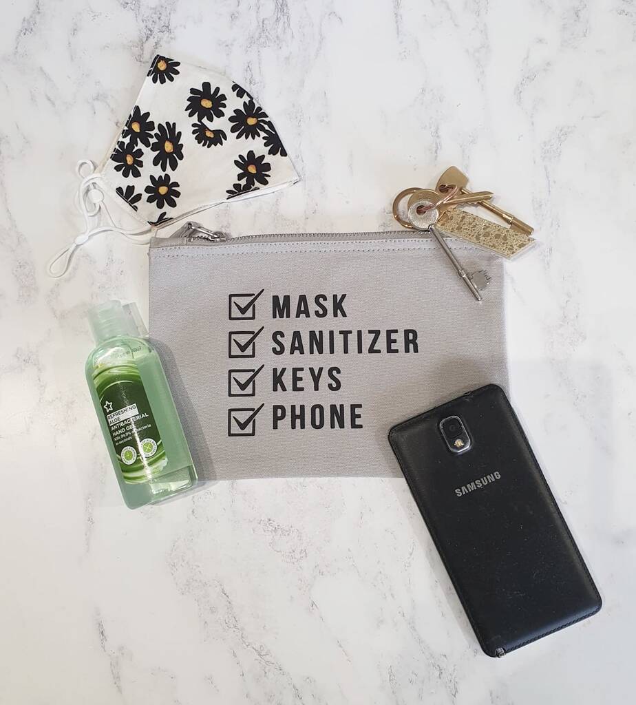 Everyday Essentials Checklist Canvas Pouch By Jodie Gaul ...