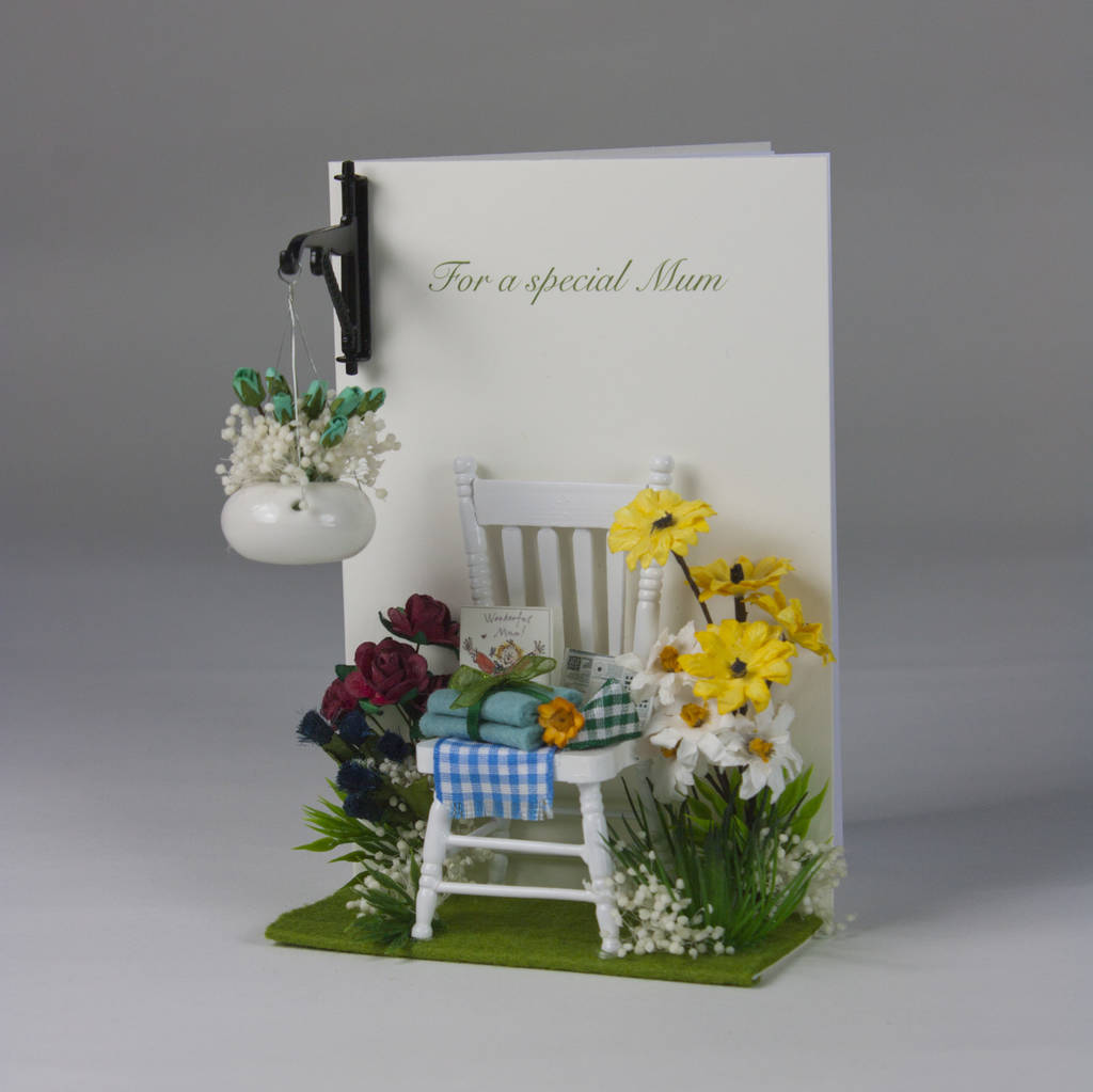 luxury hanging basket garden card by karrie barron | notonthehighstreet.com