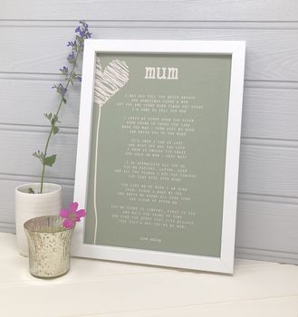 funny mum poem print by shmuncki | notonthehighstreet.com