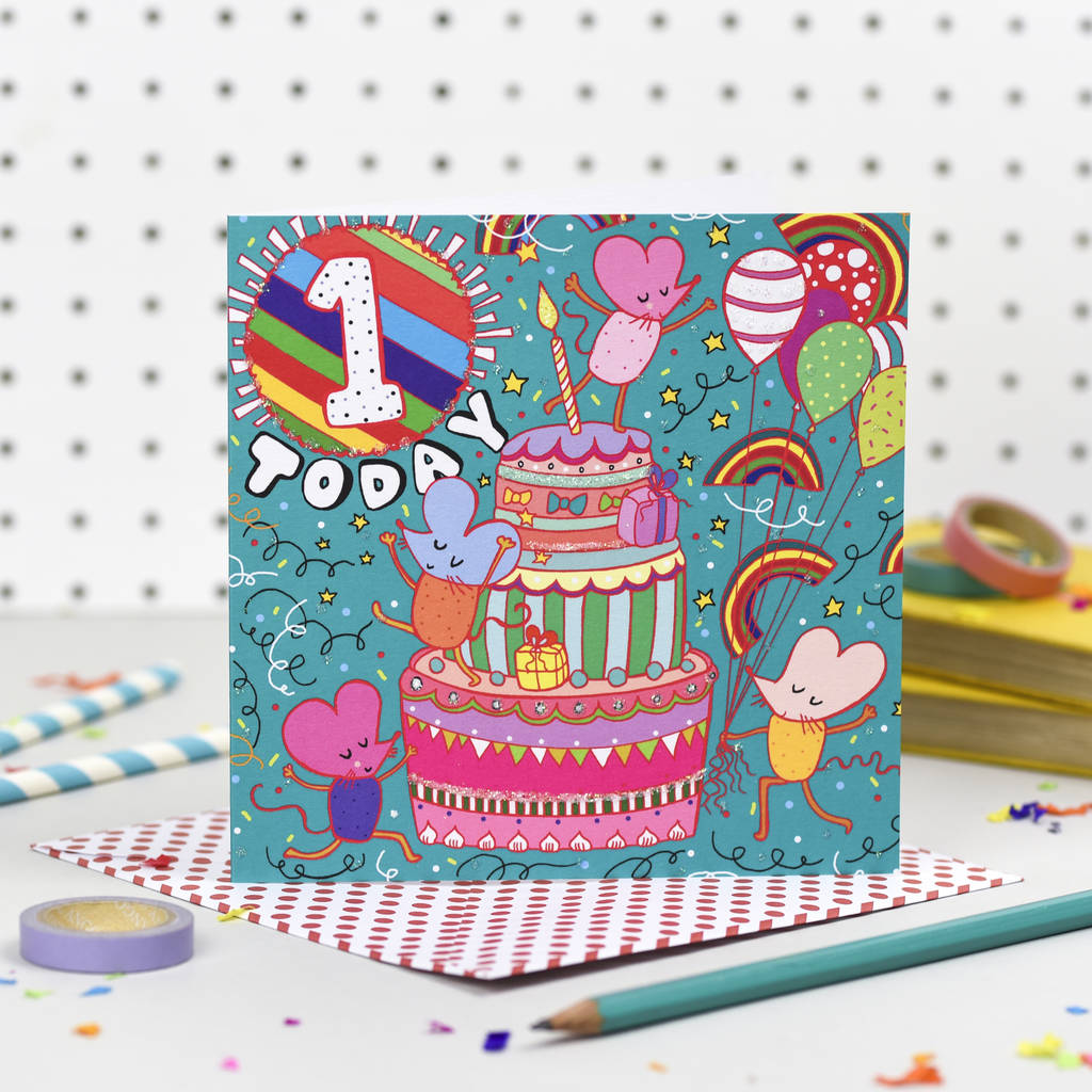 'one today' birthday card by fay's studio | notonthehighstreet.com