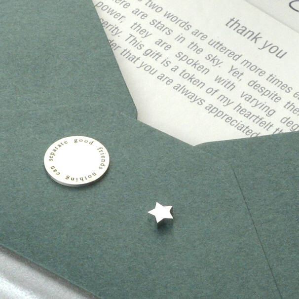 Card Gift With Keepsake Token For Your Best Friend By Tales From The Earth