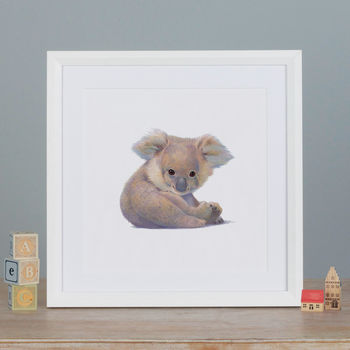 Illustrated Koala Print By Little Blue Zebra | notonthehighstreet.com