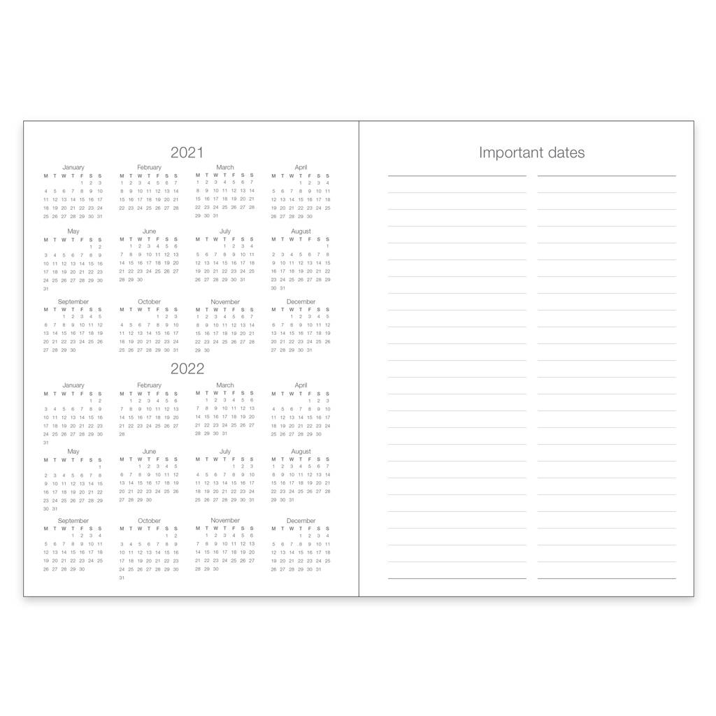 Personalised Modern 2022 Weekly Diary By jin.b | notonthehighstreet.com