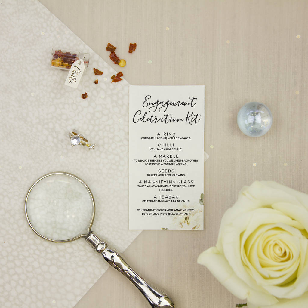 Personalised Engagement Congratulations Gift By Little Letter ...