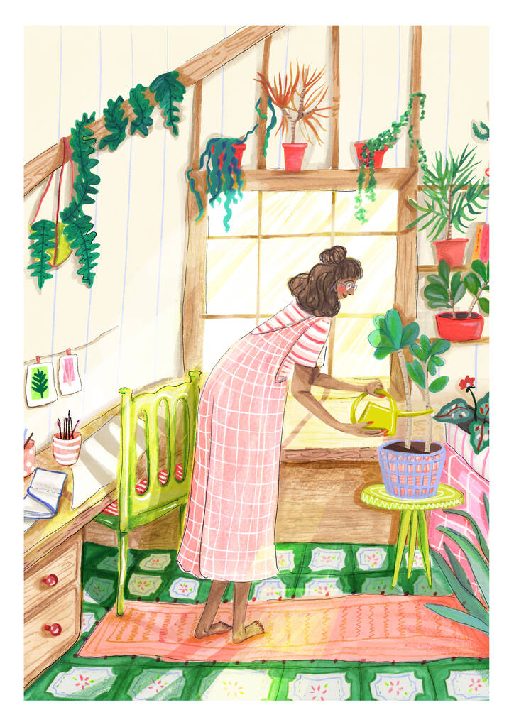 Plant Studio | Illustrated Print By Chiara Celini