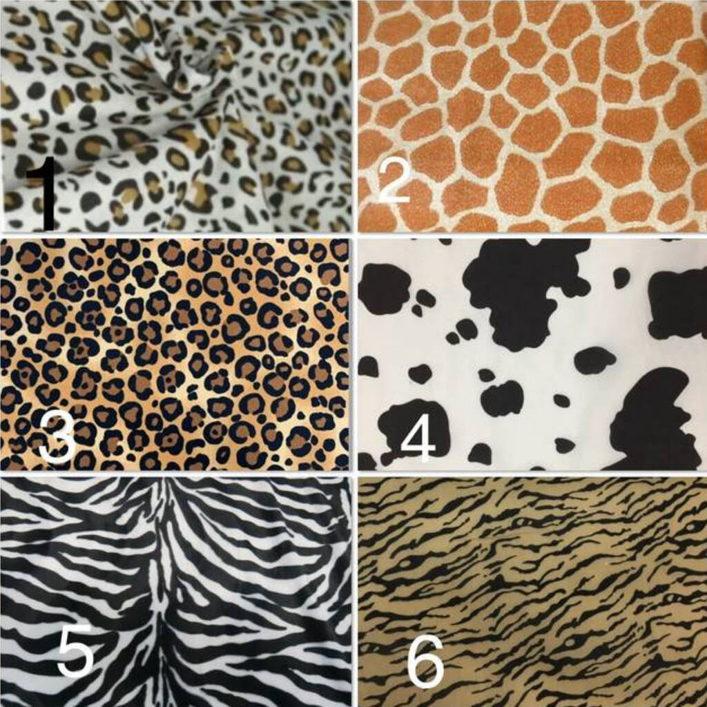 Animal Print Full Name Fabric Letters By Laura s Love Letters Notonthehighstreet