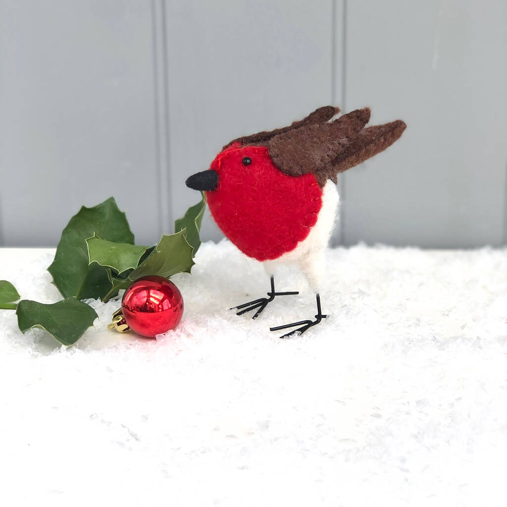 Festive Felt Robin By Pink Pineapple Home & Gifts | notonthehighstreet.com