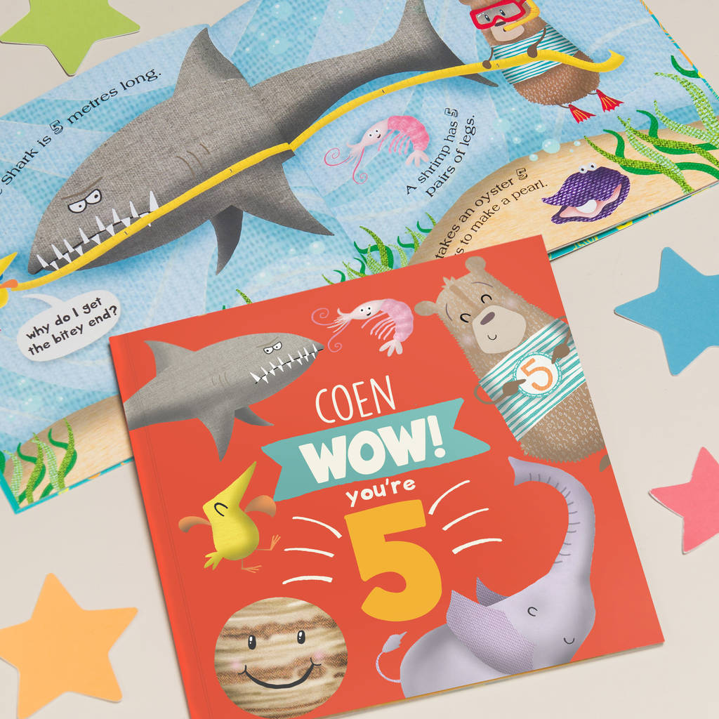 'wow you're five' 5th birthday children's book by fromlucy ...